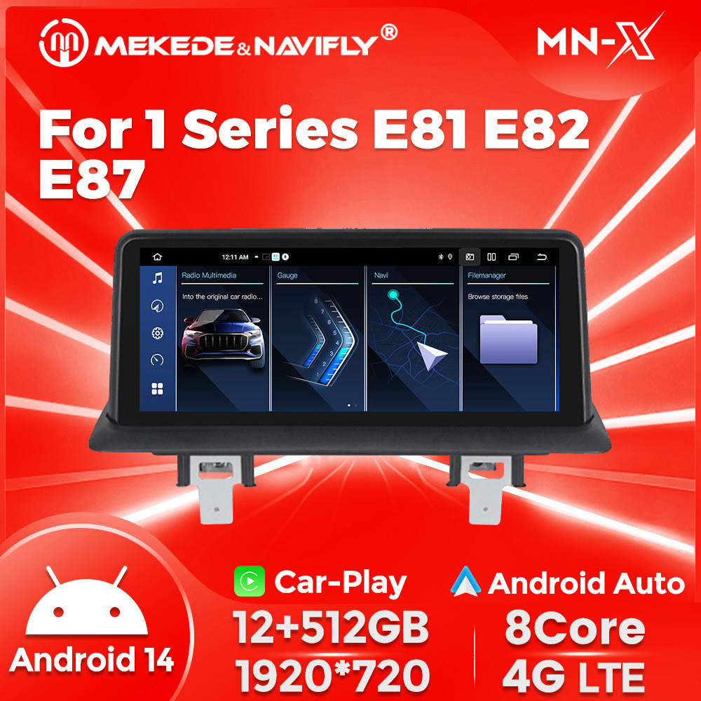 34 ซม.เหมาะสําหรับ BMW 1 Series E82 E87 Android Central Control หน้าจอขนาดใหญ่ GPS นําทาง All-in ...