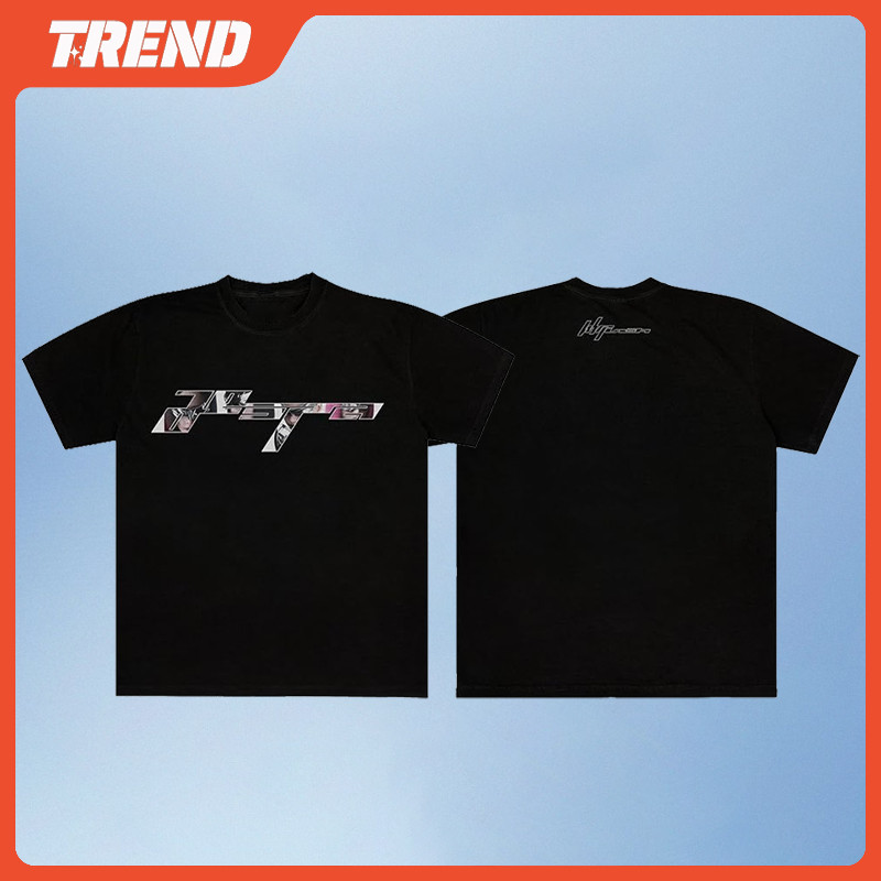 Kpop AESPA SYNK PARALLEL LINE WORLD TOUR Merch ผ้าฝ้ายเสื้อยืดผู้ชายและ ...