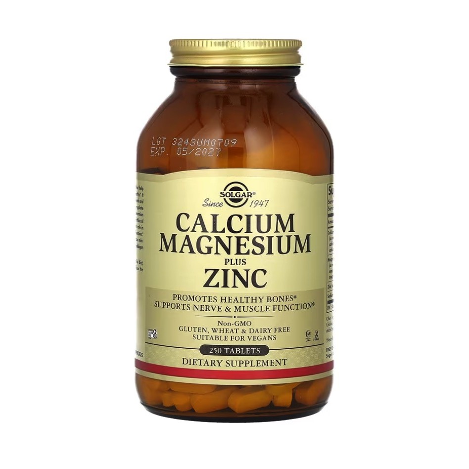 [ แคลเซียม , แมกนีเซียม , ซิงค์ ] Solgar, Calcium Magnesium Plus Zinc x 250 เม็ด (Tablets ...