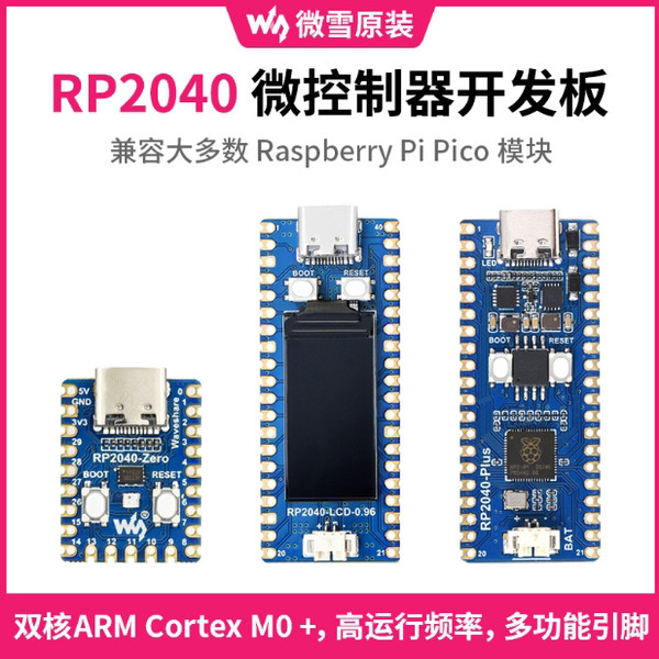Microcontroller รุ่นอัพเกรด RP2040-Plus Microcontroller RP2040 ...