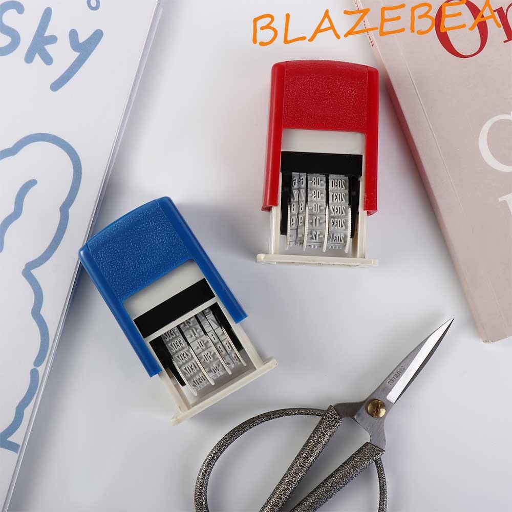 Blazebea วันที่ล้อแสตมป์อุปกรณ์สํานักงานกลับหมึก 4 มม.Universal ปรับ Self-Inking แสตมป์จับบัญชี ...