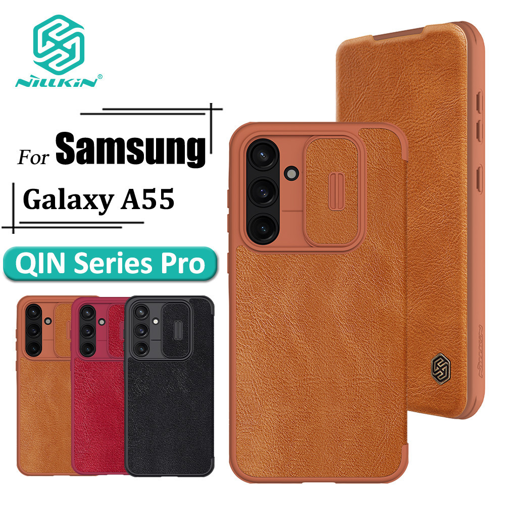 Nillkin สําหรับ Samsung Galaxy A55 5G เคสโทรศัพท์หนัง กันกระแทก กันรอย ...