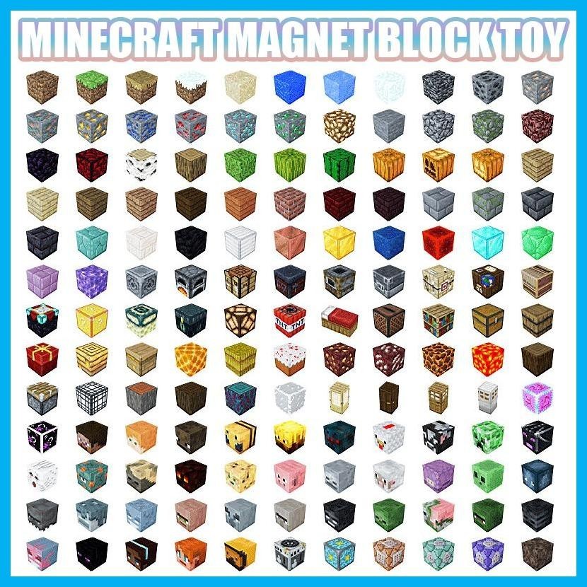 บล็อกตัวต่อแม่เหล็ก รูป Minecraft ขนาด 2 ซม. ของเล่นสําหรับเด็ก ...