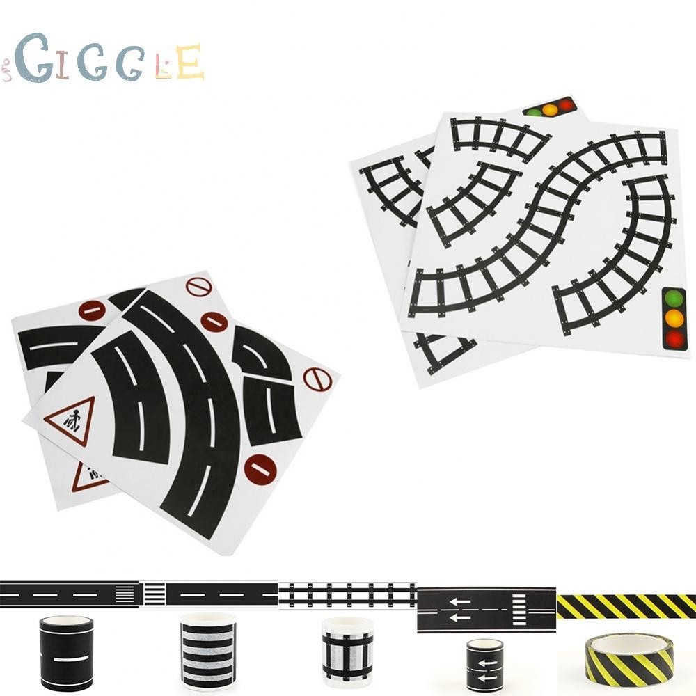 NEW>>Toy Track Sticker Parking Scene Railway Removable Roll Car Road ...