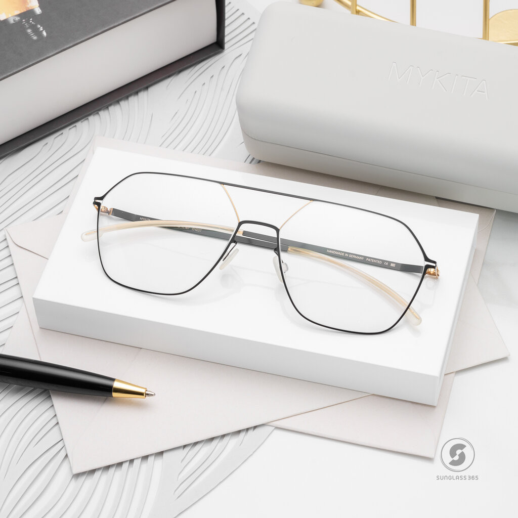 แว่นสายตา MYKITA JELVA Gold Jet Black | Shopee Thailand