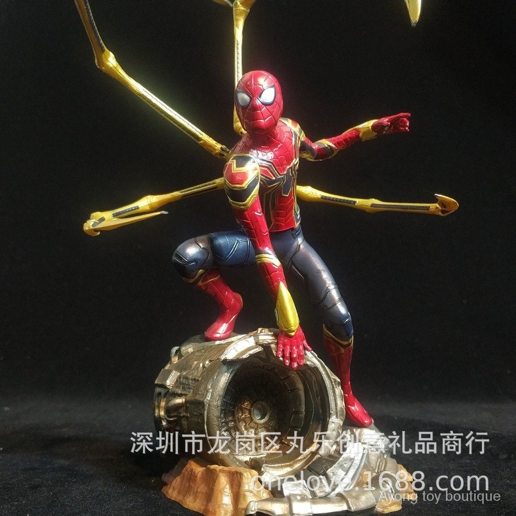 [จัดส่งในวันเดียวกัน] ฟิกเกอร์การ์ตูนอนิเมะ Avengers 3 Iron Spider-Man ...
