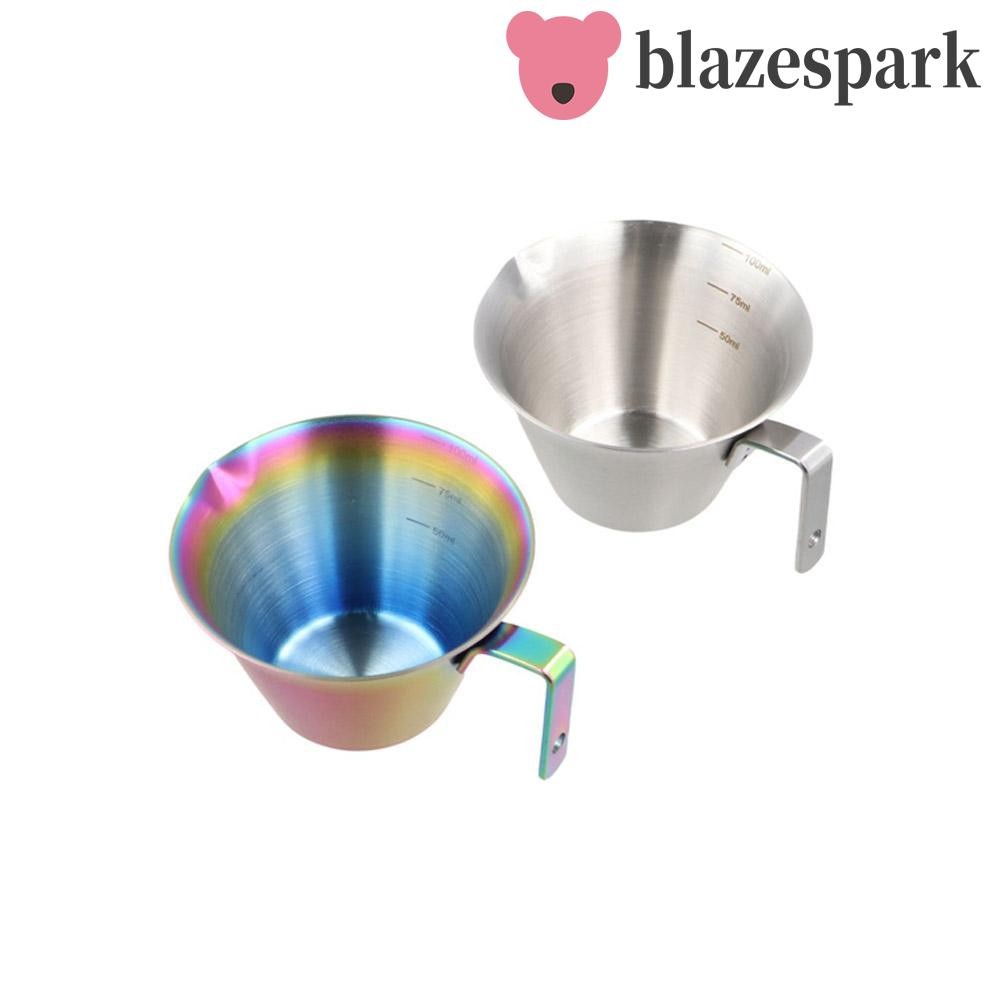 Blazespark ถ้วยตวงเอสเปรสโซ, 304 สแตนเลสขนาดเล็ก Espresso Shot ถ้วย, Professional Scale 100ml ...