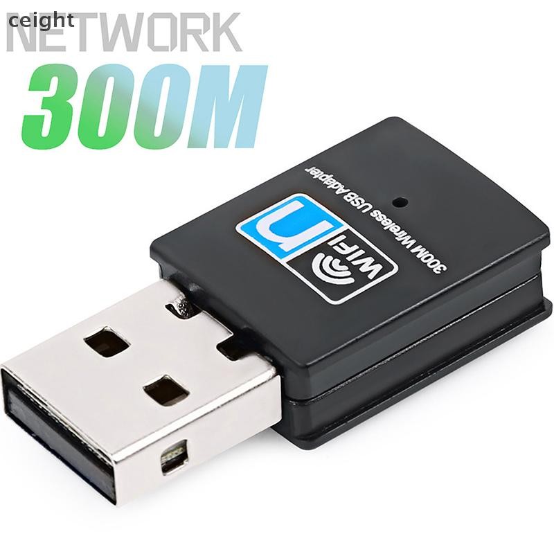 [ceight] 300mbps Mini USB Wireless Wifi Adapter Wi fi Network LAN Card 802.11b/g/n RTL8188 ...