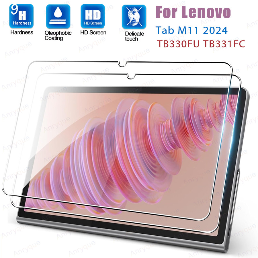 2 แพ็คกระจกนิรภัยป้องกันหน้าจอสําหรับ Lenovo Tab M11 11 นิ้ว 2024 ...