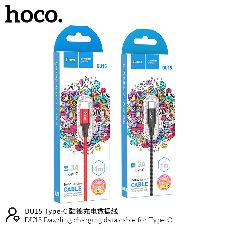 Hoco DU15 สายชาร์จ สำหรับ ip Type-C ชาร์จเร็ว ไม่ทำให้เครื่องร้อน สาย ...
