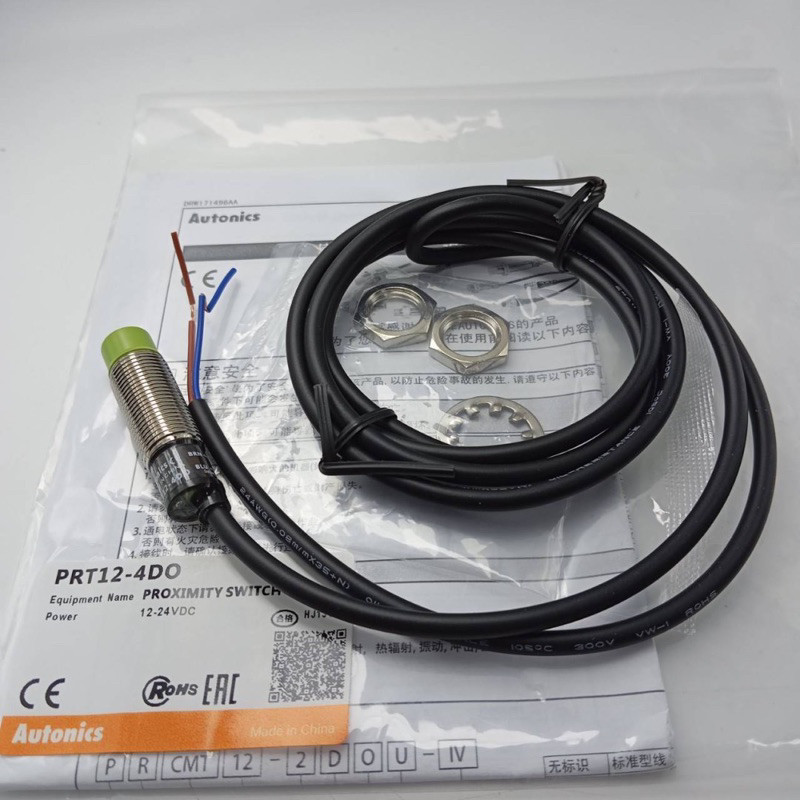 PRT12-4DO M12 ชนิด NO 2สาย ไฟเลี้ยง12- 30VDC เซ็นเซอร์จับโลหะ ยี่ห้อ ...