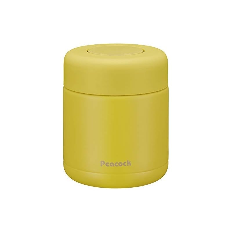 【ส่งตรงจากญี่ปุ่น】ขวดโหลใส่อาหารนกยูง สเตนเลส 300 มล. สีเหลืองมะนาว LKD ...
