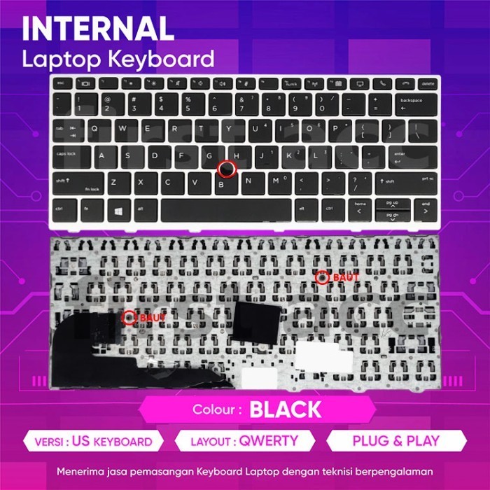 คีย์บอร์ด HP EliteBook 830 G5 830 G6 835 G6 | Shopee Thailand