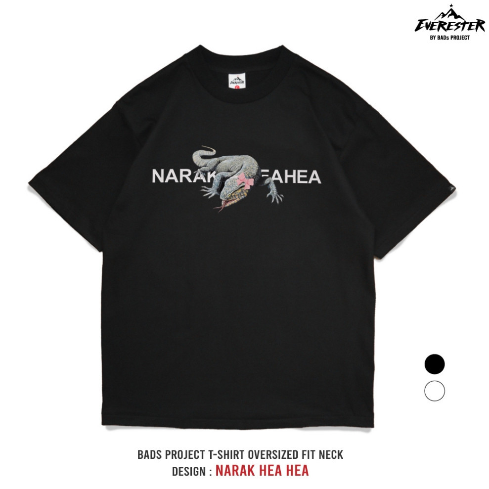 Just Say Bad™ คอฟิต - อก 44"- 52" Heavy Cotton / เสื้อ Oversized รุ่น Narak Hea / Digital Print ...