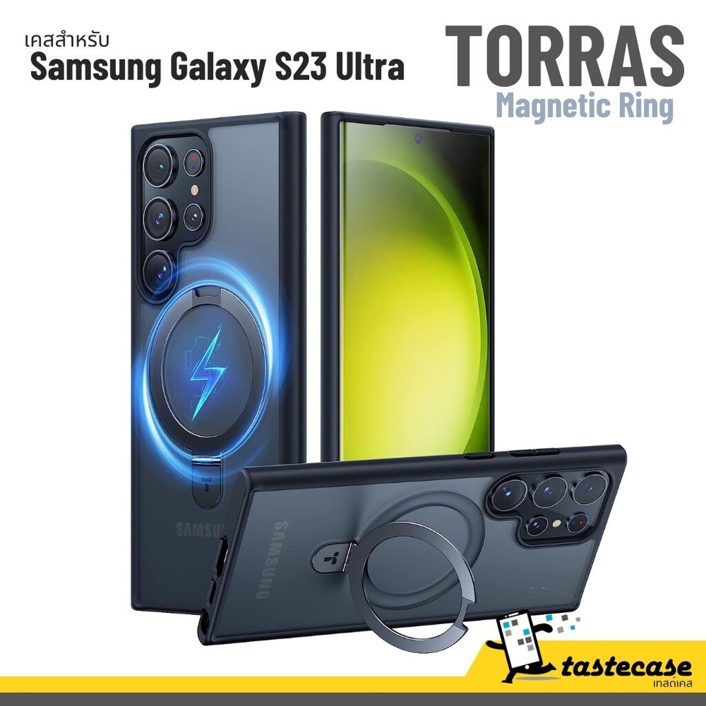 Torras Magnetic Ring for S23 Ultra เคสสำหรับ Samsung Galaxy S23 Ultra ...