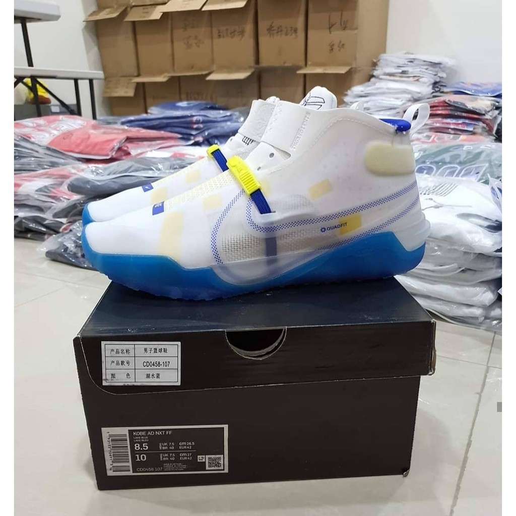 KOBE AD NXT FF สีขาว น้ำเงิน เป็นต้นฉบับ | Shopee Thailand