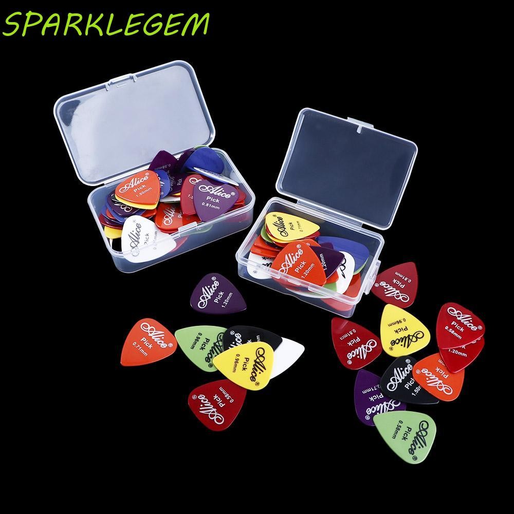 Sparklegem Plectrum น้ําหนักเบา เบสหลายสี 1 กล่อง ตัวสื่อ ABS | Shopee Thailand