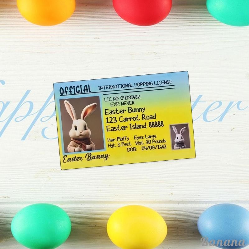 [ในสต็อก] Easter Bunny Easter Rabbits Card ความแปลกใหม่ ขอแสดงความยินดี ...