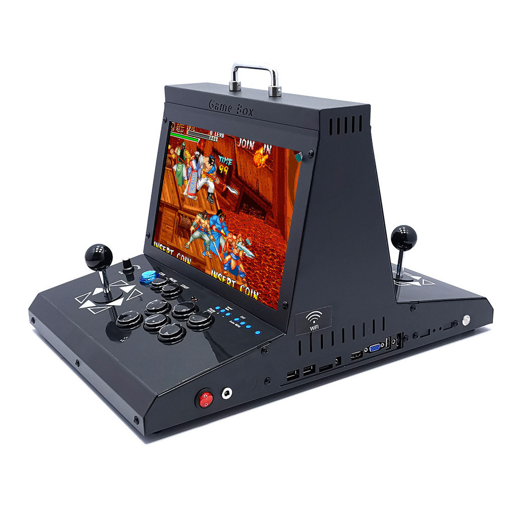 Game Machine Small Coin-Operated Dual-Screen Desktop Double Home Arcade ...