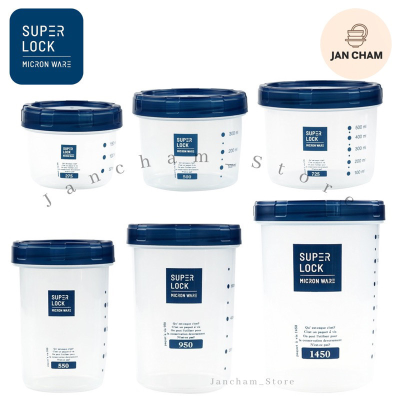 Superlock Micronware ขวดโหล ขวดโหลกลม (แถมช้อน) ขวดโหลพลาสติก กระปุกมี ...