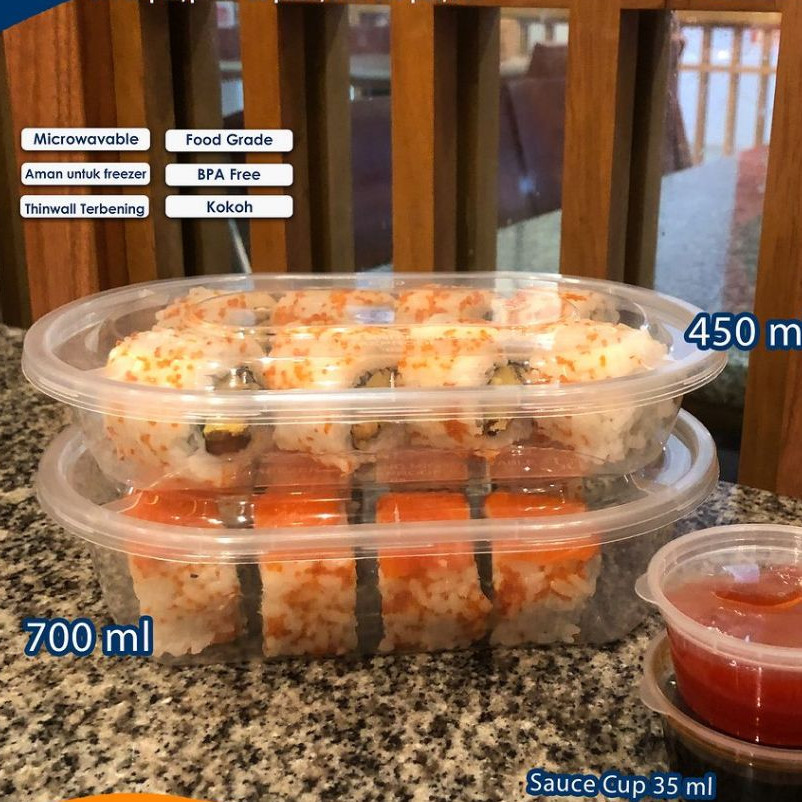 Thinwall KLIR Oval 450ml | 700มล. ANTI-SHARP & รั่ว | ทนความร้อนและเย็น ...