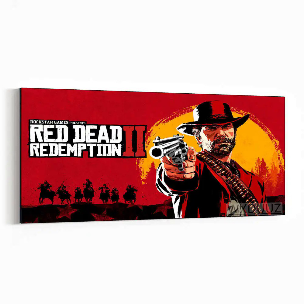 โปสเตอร์ตกแต่งผนัง Red Dead Redemption 2 ภาพวินเทจ ศิลปะติดผนังที่บ้าน ...