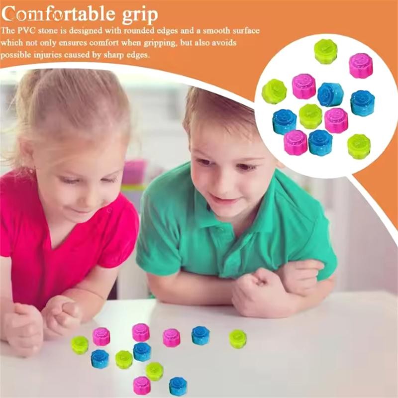 Cooltoy 12 ชิ้น Gonggi Jack Stone Pebbles ชุดพร้อมกล่องเก็บของ - เกมฝึก ...