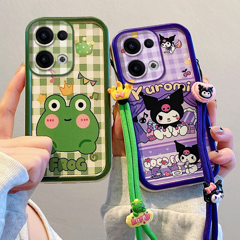 เคส Oppo Reno 13 Pink KT Cat/Fart Strawberry Bear/Cheese Pie Superstar ...
