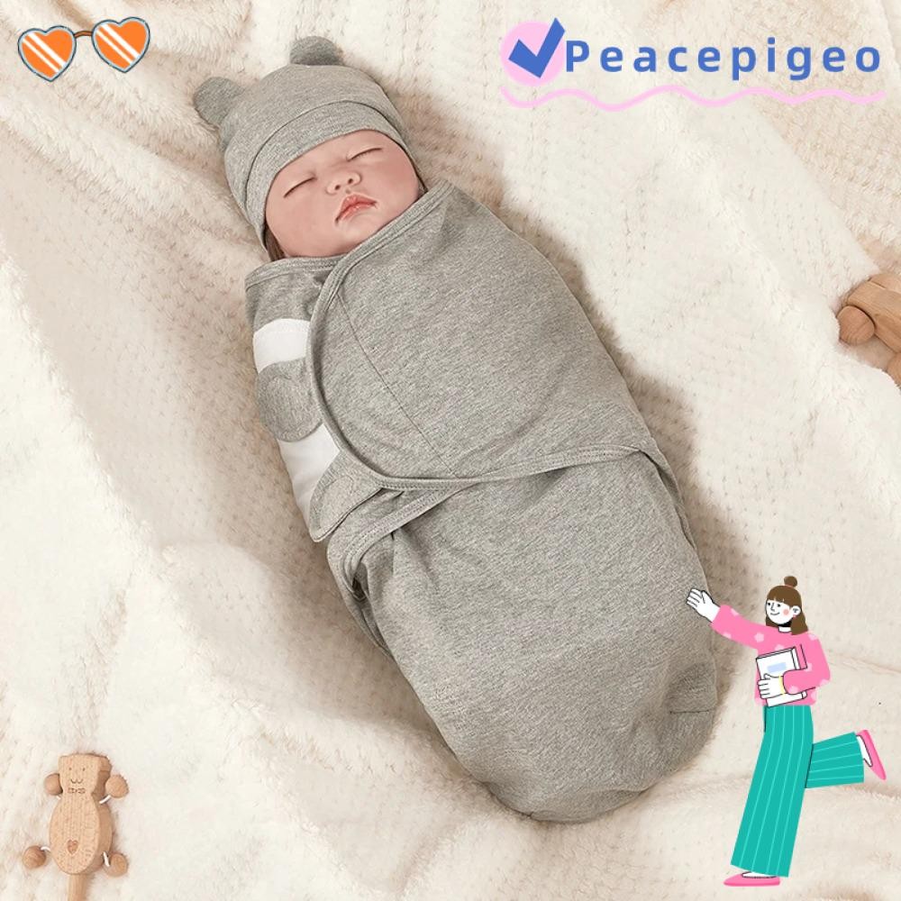 Peacepigeo ผ้าห่อตัวเด็ก, ถุงนอนทารกแรกเกิดป้องกันการเตะแบบปรับได้, ขายร้อนผ้าฝ้ายอุ่นนุ่มทารก ...