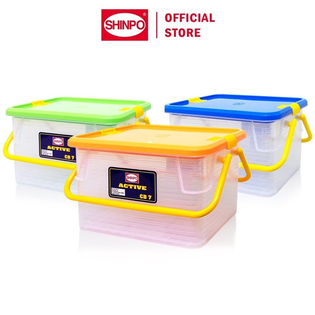 [นําเข้า] 7l กล่องเก็บภาชนะพลาสติก Active Container Box Lock คลิปล็อค ...