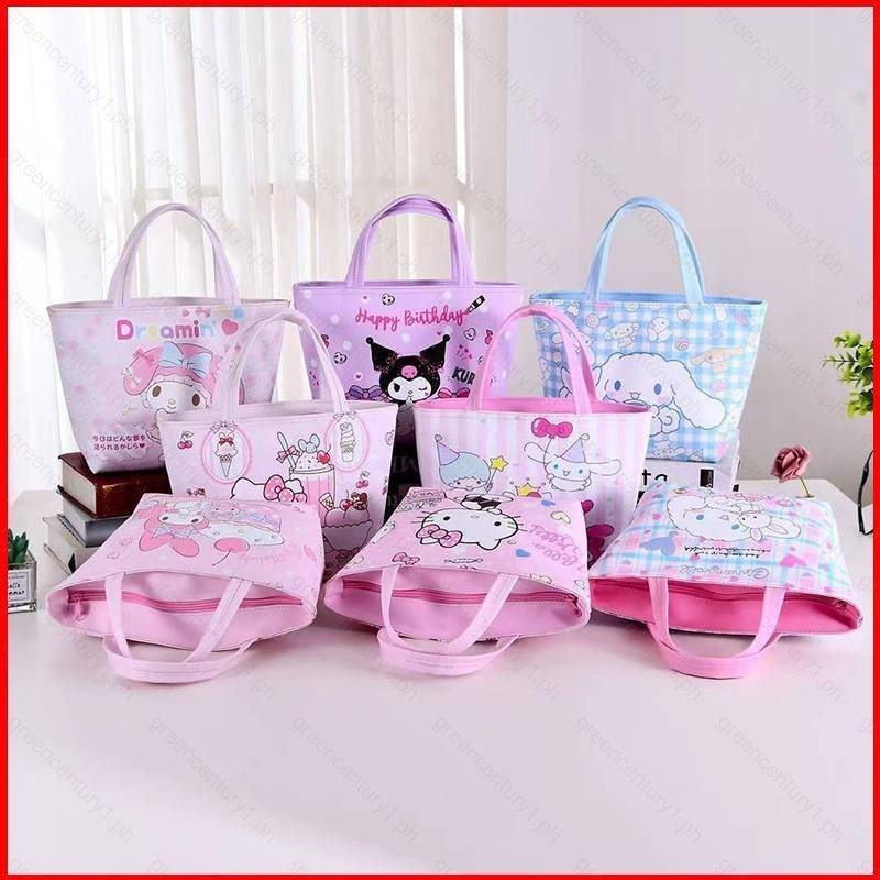 Ys Sanrio Kuromi Hello Kitty mymelody กระเป๋าถือ กระเป๋าใส่กล่องอาหารกลางวัน มีฉนวนกันความร้อน ...