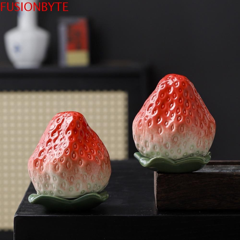 Fusionbyte กระป๋องชาสตรอเบอร์รี่, ถังเก็บชาการ์ตูนเซรามิก, แถบขวดน้ําตาลจําลองป้องกันความชื้นมัล ...