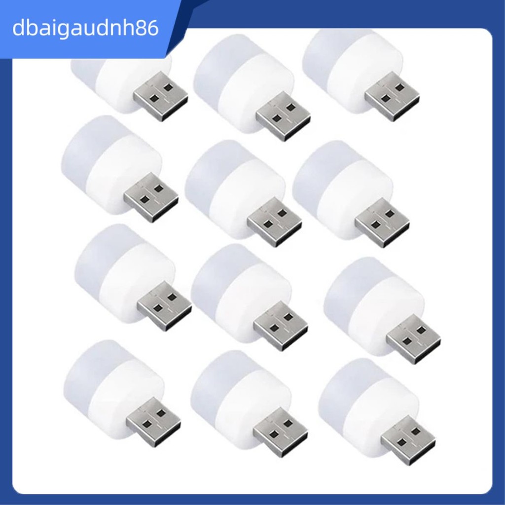 READY Stock12pcs Mini USB Plug Lamp 5V Super Bright Eye Protection Book ...