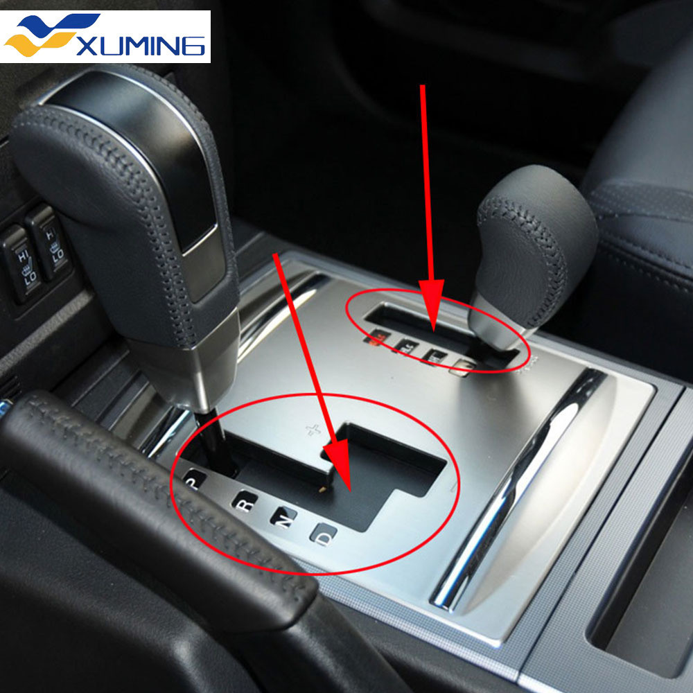 Xm-รถ Shift แผงฝุ่น Lever แผง Trim Strip 8015A066 8015A065 สําหรับ Mitsubishi Pajero V93 V80 V87 ...
