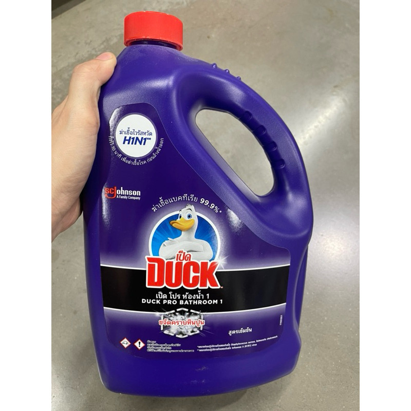 เป็ดโปร น้ำยาล้างห้องน้ำ 3500 มล. ขวดแกลลอน Duck Pro Bathroom Cleaner ...