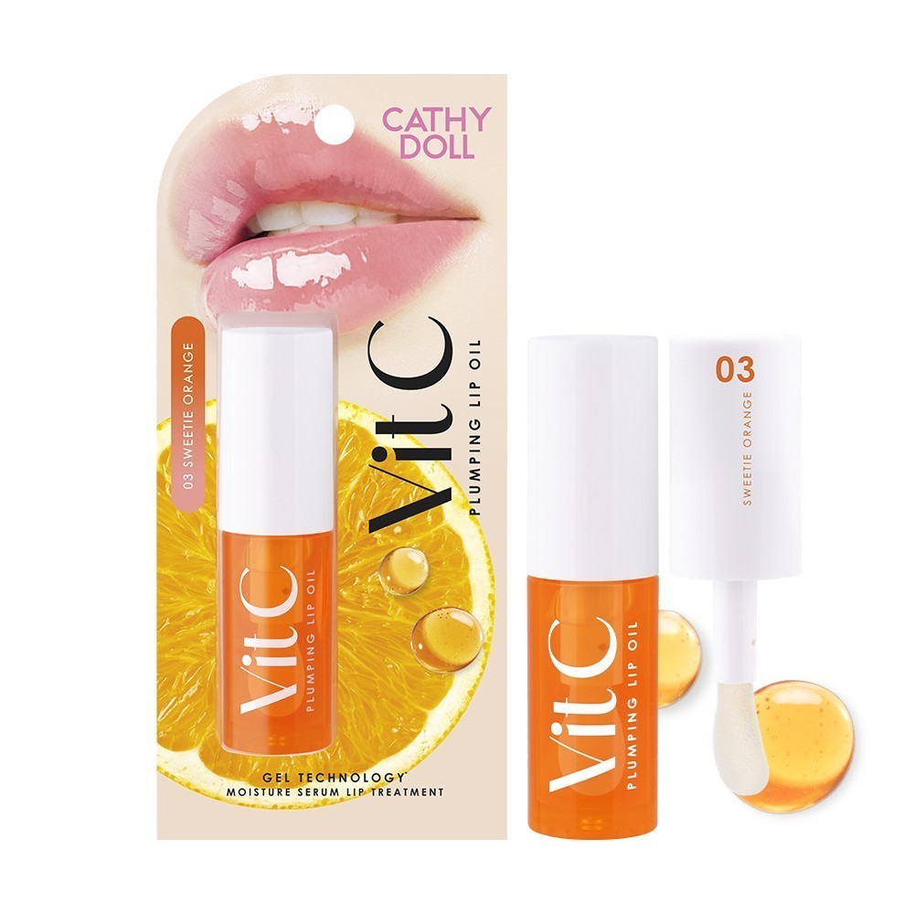 Cathy Doll Vitamin C Plumping Lip Oil 2.4G #ลิปออยล์ | Shopee Thailand