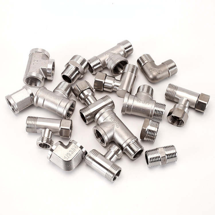 Sus304 Connector DN15 Tee Elbow 20mm Direct Refill Core Double Male ...