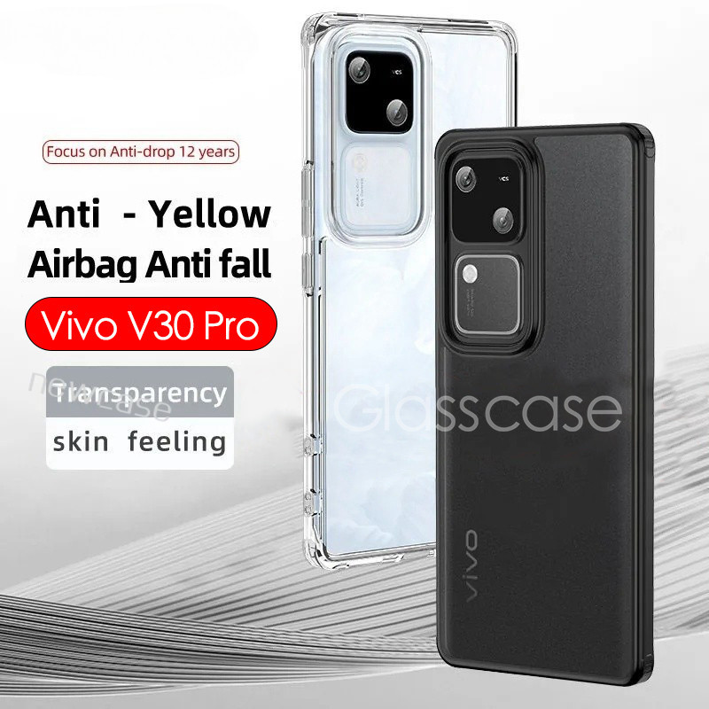เคสโทรศัพท์มือถือ พลาสติกแข็ง ใส กันกระแทก กันรอยนิ้วมือ สําหรับ Vivo V30 V30 pro V30pro V30 ...