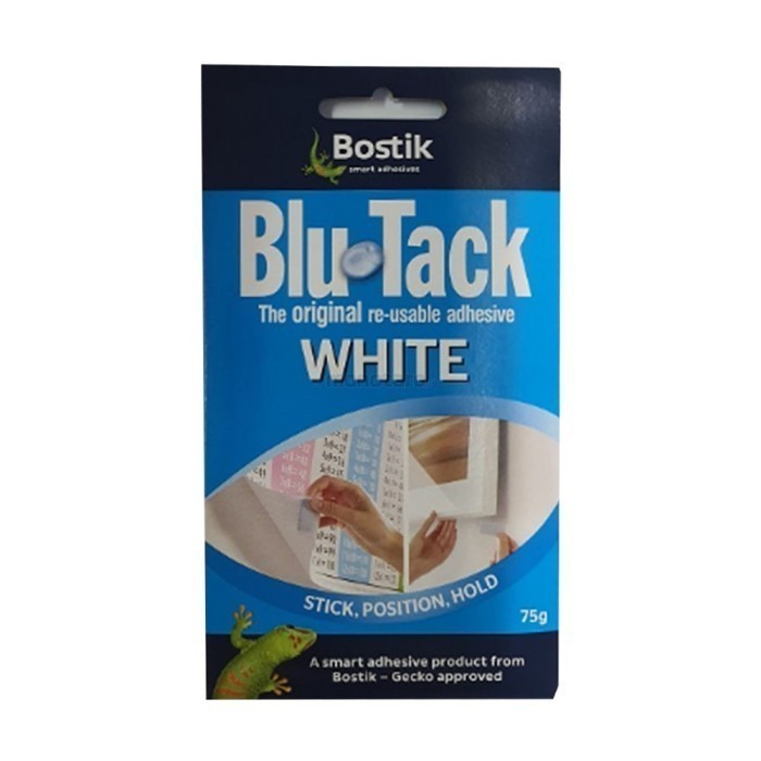 BOSTIK BLU TACK REUSABLE ADHESIVE WHITE 75G | Shopee Thailand
