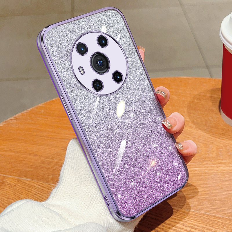 เคสโทรศัพท์มือถือ TPU ชุบไฟฟ้า กันกระแทก ลายกลิตเตอร์ สําหรับ Honor Magic3 Honor Magic3 | Shopee ...