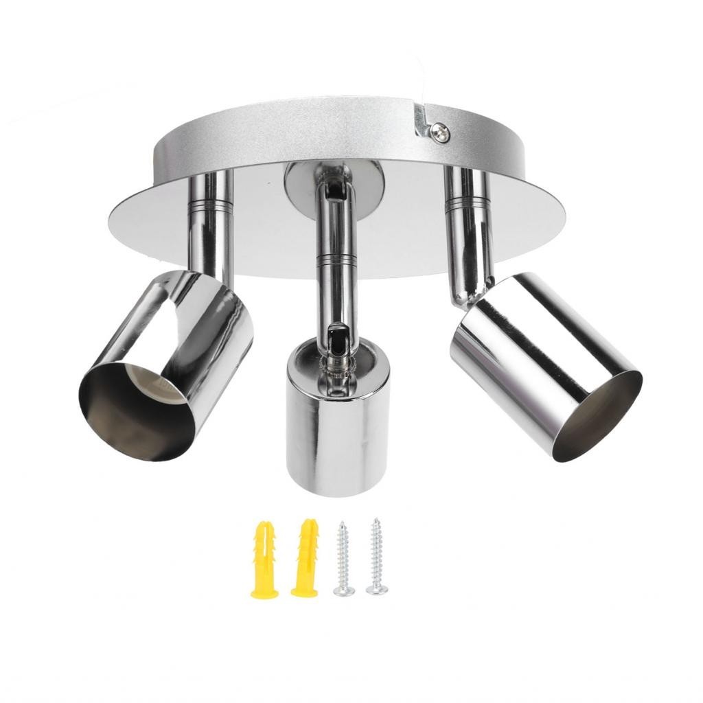 Ceiling Light Base Flexible Rotation GU10 Lamp Holder For Track ...