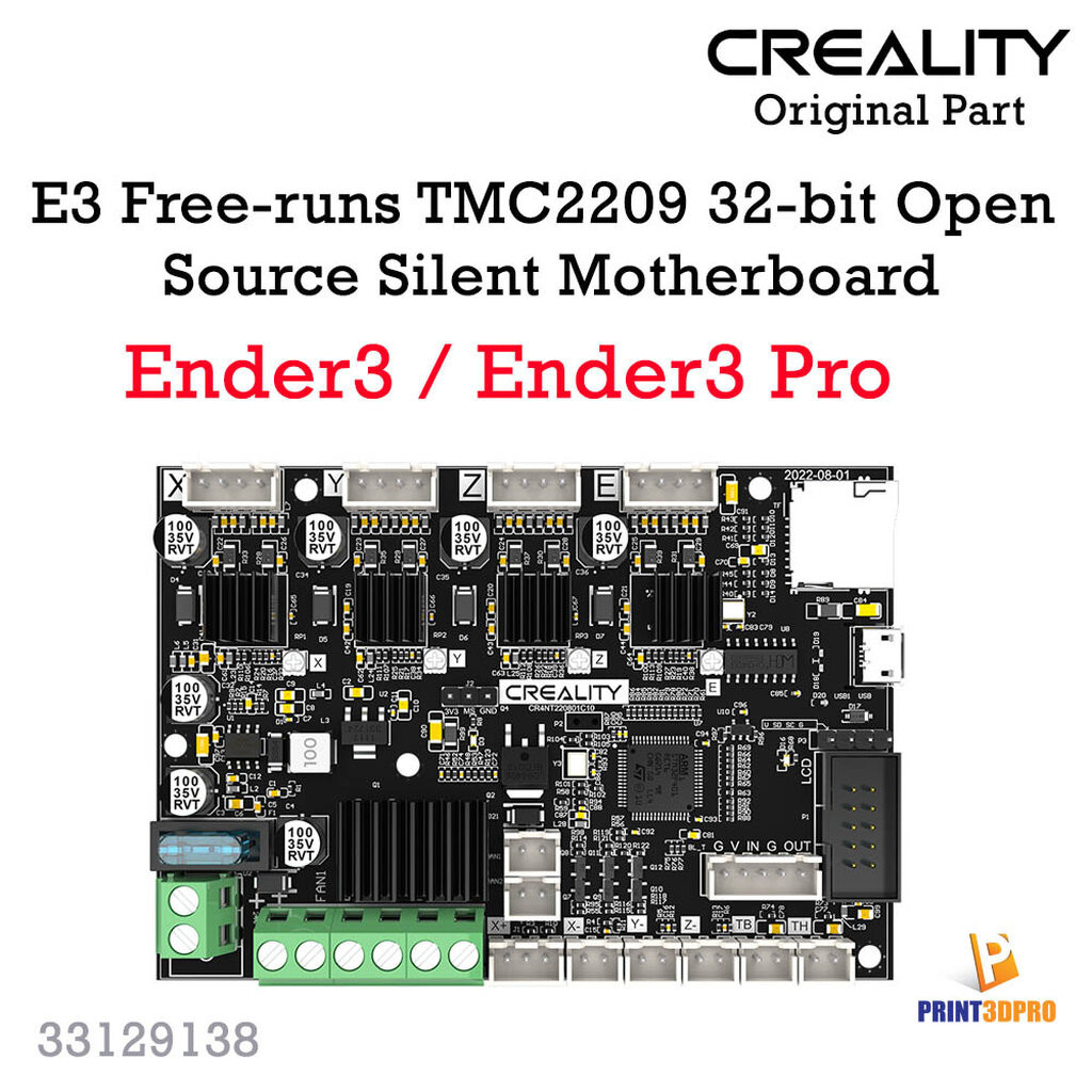 Creality Mainboard Ender3 E3 Free-runs TMC2209 32-bit Open Source Silent Motherboard | Shopee ...