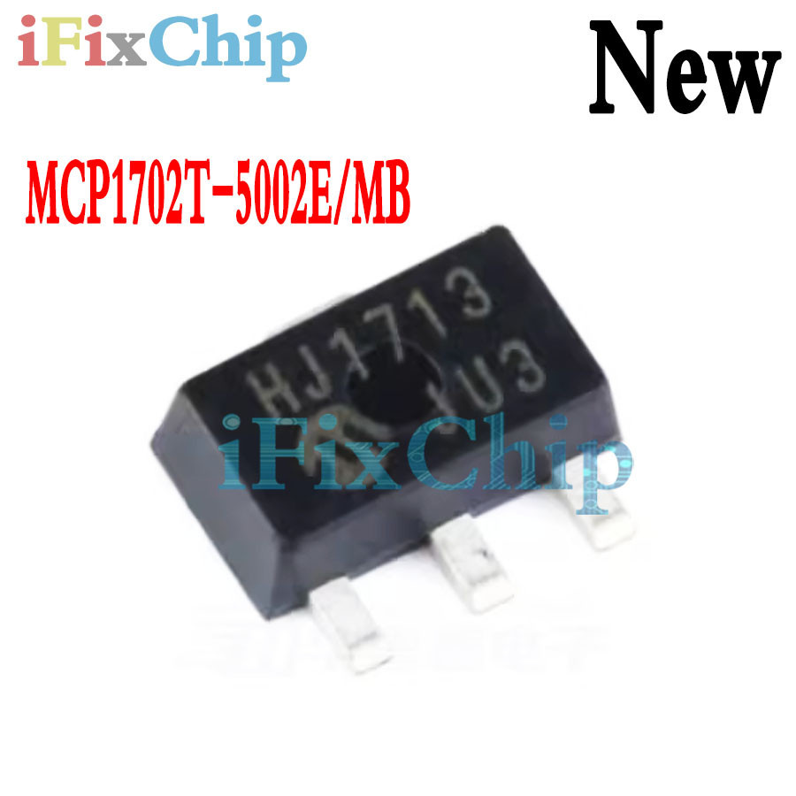 10 ชิ้นใหม่เอี่ยม MCP1702T-5002E/MB SOT-89 MCP1702T-5002E MCP1702T-5002 SMD MCP1702T MCP1702 ...