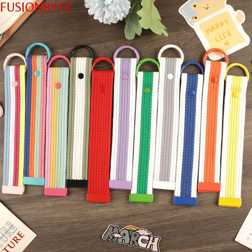 Fusionbyte พวงกุญแจเชือกริบบิ้น, เชือกเส้นเล็กพวงกุญแจลายเรียบง่ายสีสันสดใส, สายรัดโทรศัพท์อเนก ...