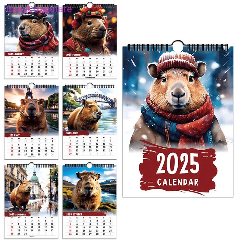 Eas Calendar 2025 Doggy Imag ปฏิทิน 2025 Animal Wall Calendar 12 ราย ...