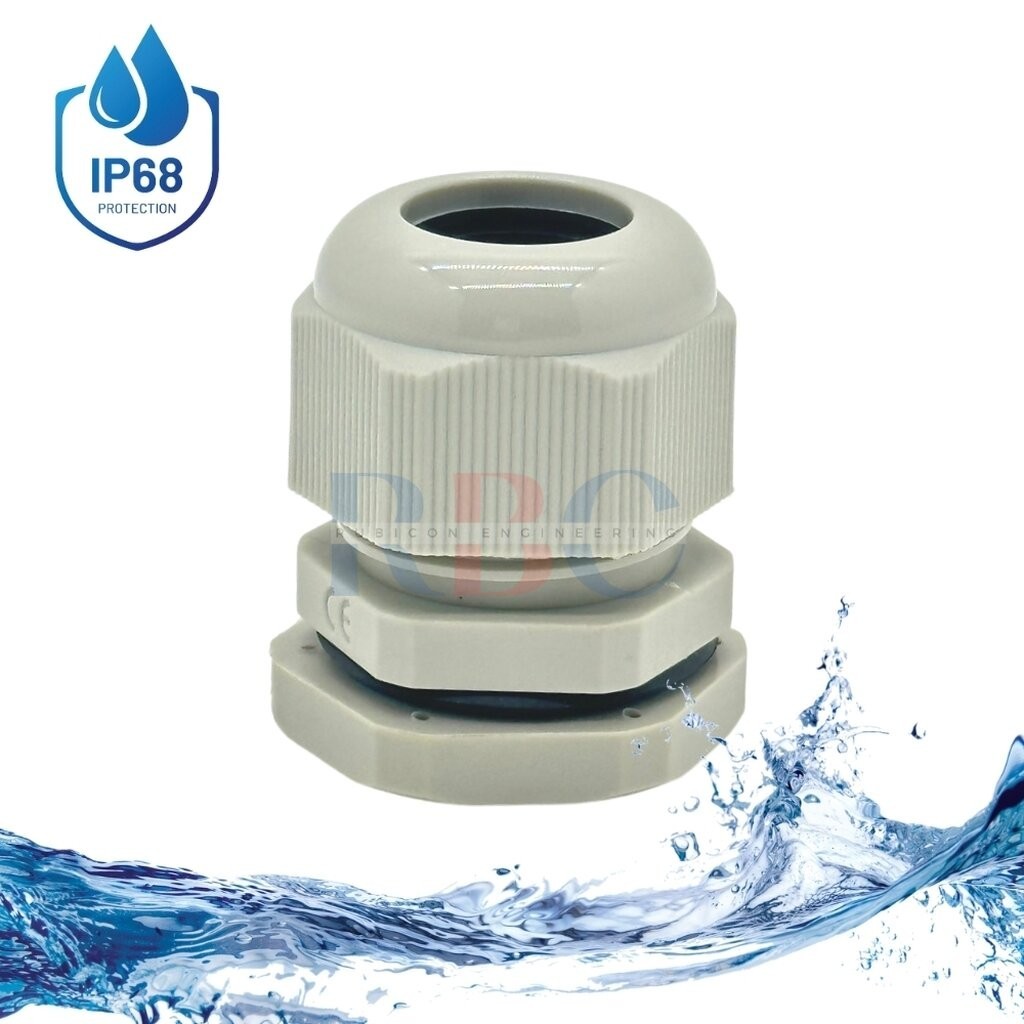 CPG-M63 เคเบิ้ลแกรนด์พลาสติก ไนล่อน เกลียว METRIC (M) สีเทา ...