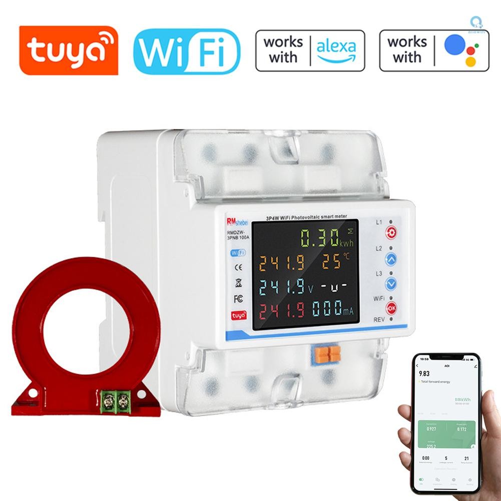 无 Circuit 3p4w Circuit tuya Circuit Wifi Circuit Phase Switch Meter เฟส Power Meter Switch พร้อม ...
