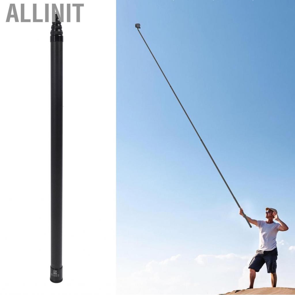 Allinit Extended Selfie Stick 16.4ft 9 ส่วนเสาคาร์บอนไฟเบอร์สำหรับกล้อง ...