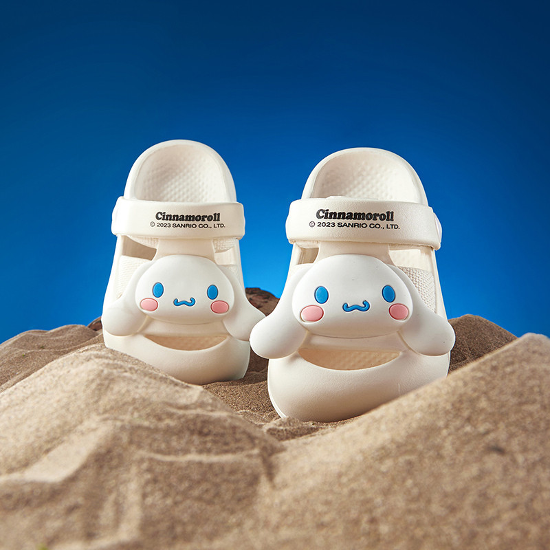Cheerful Mario Sanrio Cinnamoroll รองเท้าแตะหมาเด็กผู้หญิง ใส่สบาย ...