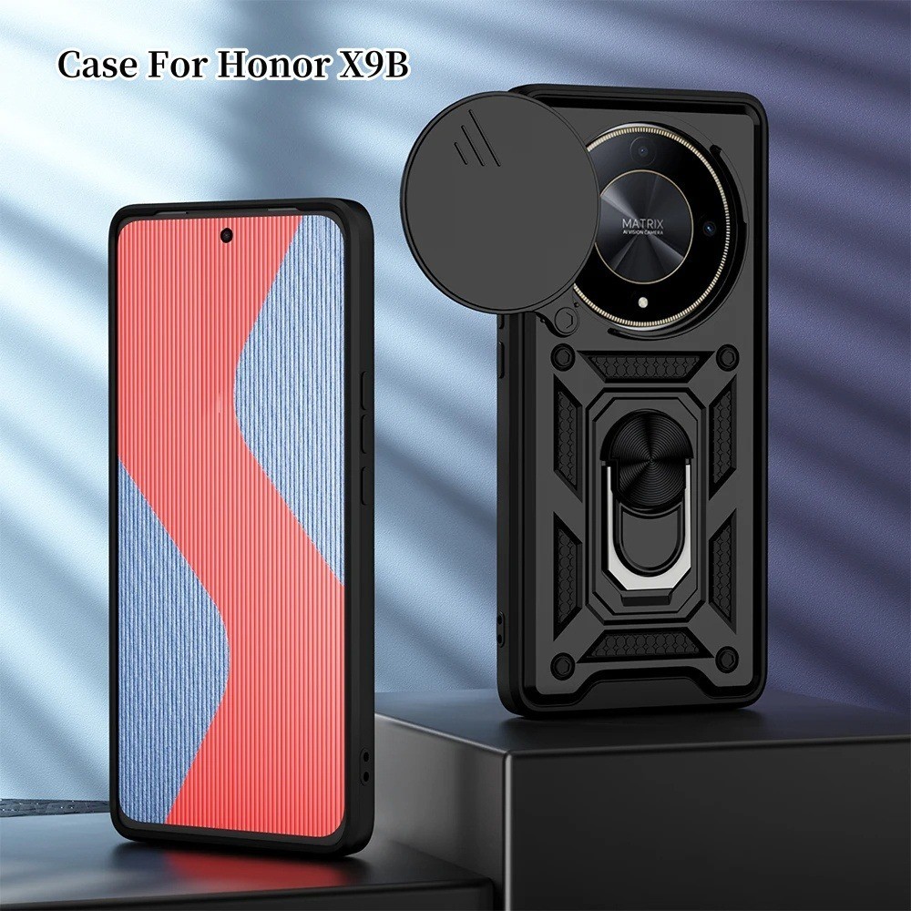 เคสโทรศัพท์มือถือ กันกระแทก พร้อมแหวนขาตั้ง สําหรับ Honor X9B X 9B ...